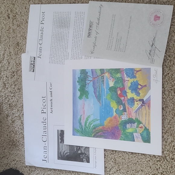 Park West Gallery | Art | Jeanclaude Picot Paysage Aux 3 Enfants Color ...